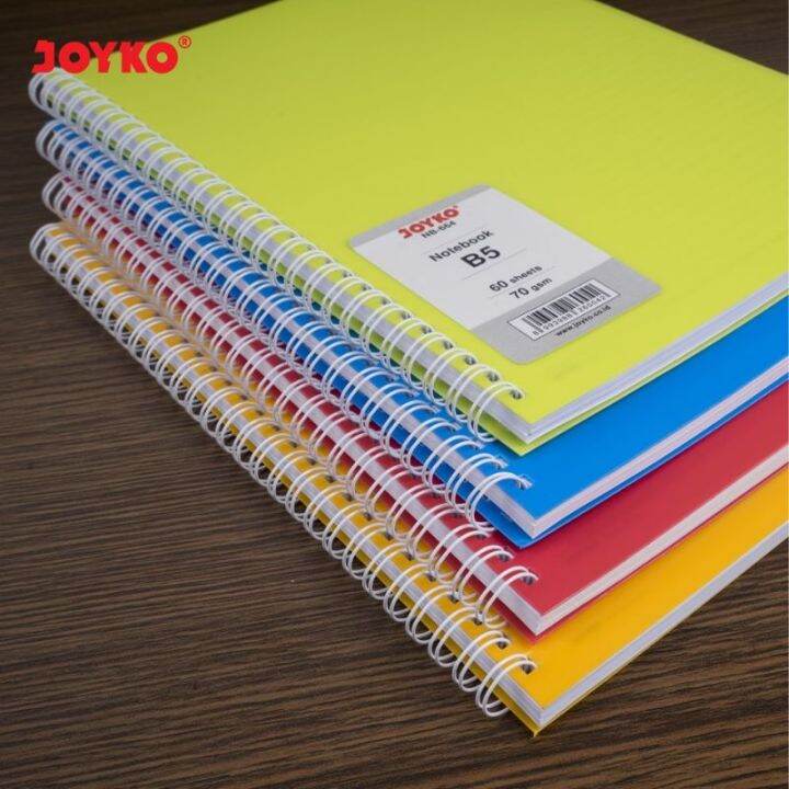 JOYKO Notes Spiral Bergaris B5 NB-664 Diary Warna Neon Ring Samping 70 ...