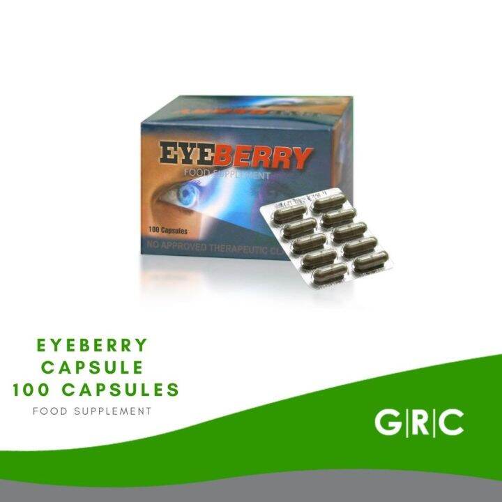 Eyeberry Food Supplement Capsules 100 CAPSULES/1BOX | Lazada PH