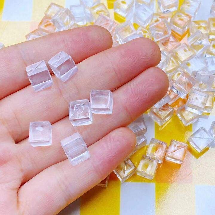 Simulation Transparent Small Ice Cube Shooting Props Candy Toy DIY Fake ...
