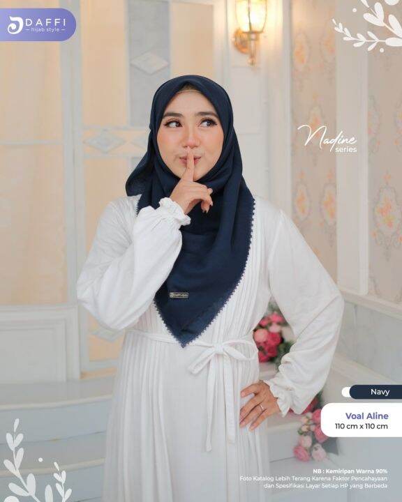 Hijab Segiempat Daffi Series Nadine | Lazada Indonesia
