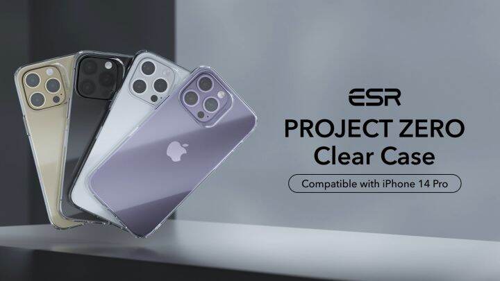 ESR Project Zero Clear Case for iPhone, Transparent, Slim Case, Lightweight, Wireless Charging ...