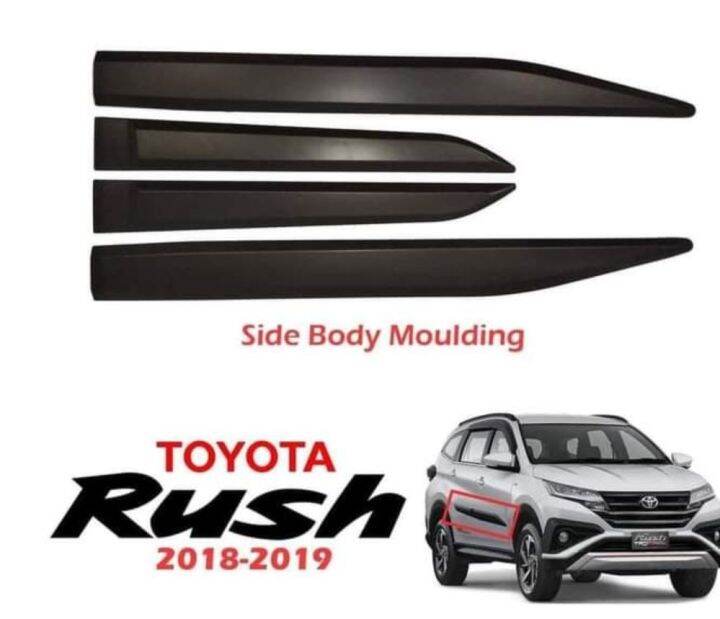 Toyota rush 2018-2020 side body moulding (matte black) | Lazada PH