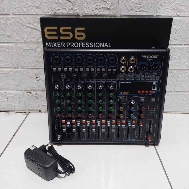mixer wisdom ES 6 channel | Lazada Indonesia