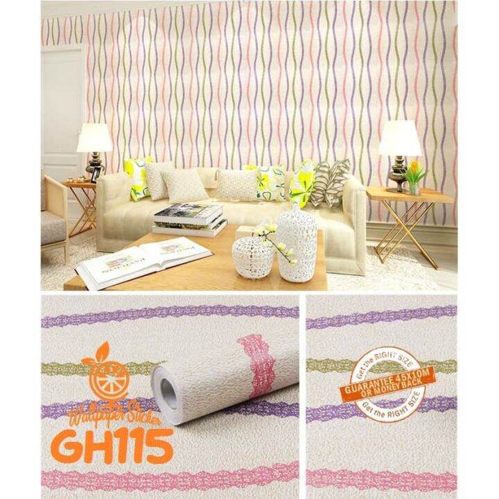 Wallpaper dinding sticker motif renda panjang 10m × 45cm | Lazada Indonesia