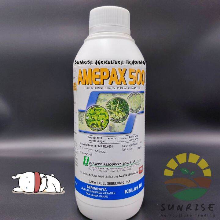1L Amepax 500/ ametryn/ Racun Rumput Degil/ Racun susu/ Racun Rumpai ...