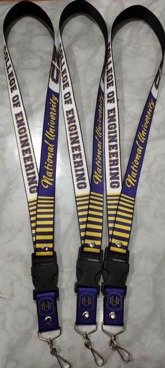 NATIONAL UNIVERSITY: ENGINEERING,NURSING,DENTISTRY ID LACE LANYARDS ...