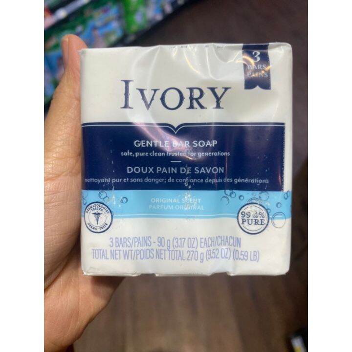 Ivory Gentle Bar Soap Doux Pain De Savon Original Scent 270 G. | Lazada ...