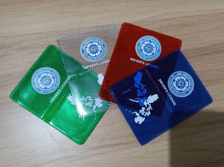 Driver's License Plastic Card Holder/Cover/ Protector with LTO Logo ...