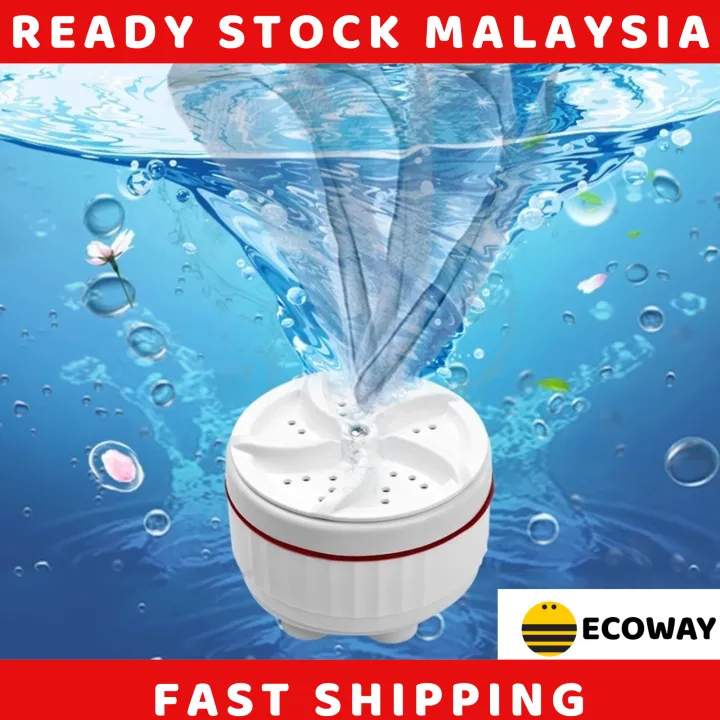 Portable USB Mini Turbine Washing Machine Laundry Mesin Turbin Basuh ...