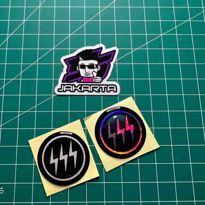 STIKER STICKER EMBLEM LOGO SSS 3 CM | Lazada Indonesia