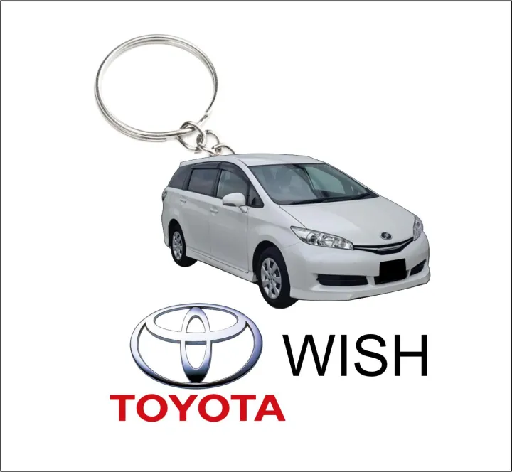 toyota wish white keychain 2D | Lazada