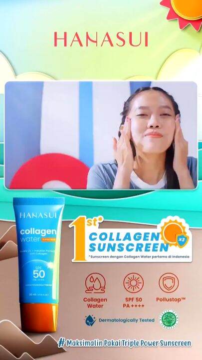 HANASUI Collagen Water Sunscreen SPF50 PA+++ 30ml - Sunscreen | Lazada ...