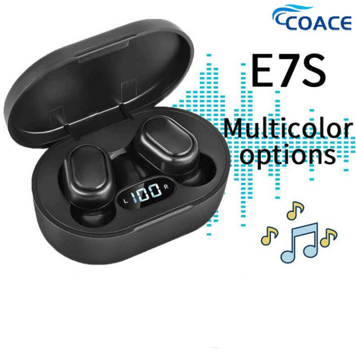 CoAce TWS Wireless Headset E7s Stereo Bluetooth Earphone LED Display ...