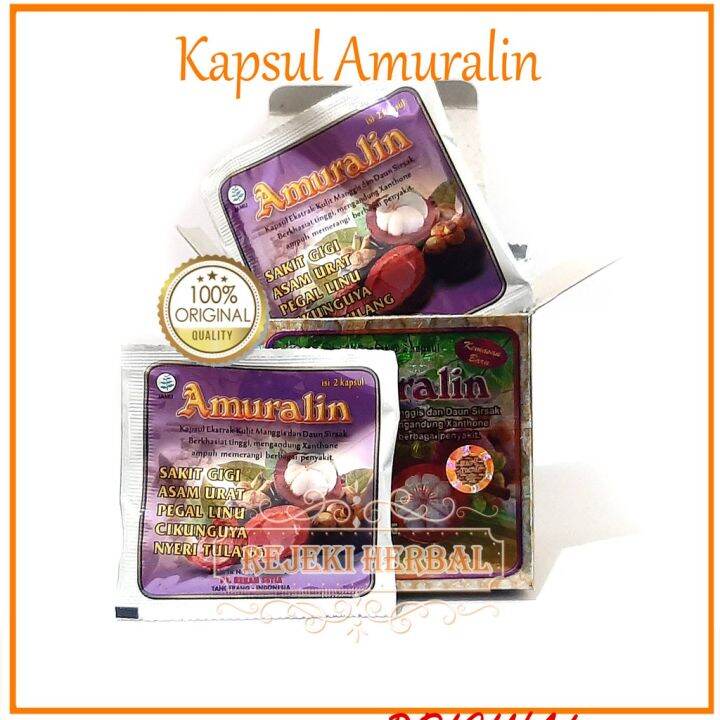 (BISA BAYAR DITEMPAT) KAPSUL AMURALIN 100% ORIGINAL, JAMU AMURALIN ASLI ...