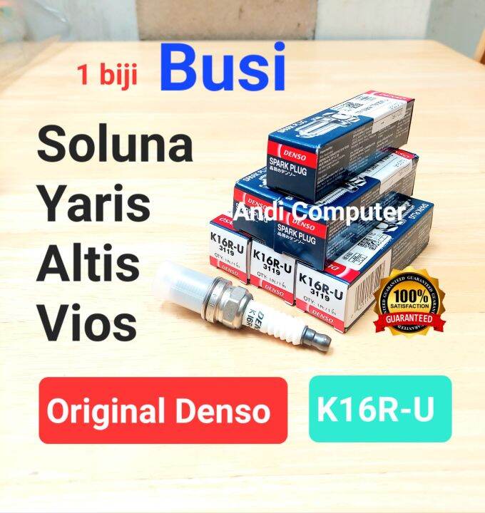 Busi Yaris Vios Altis Soluna Denso Original Asli K16RU | Lazada Indonesia