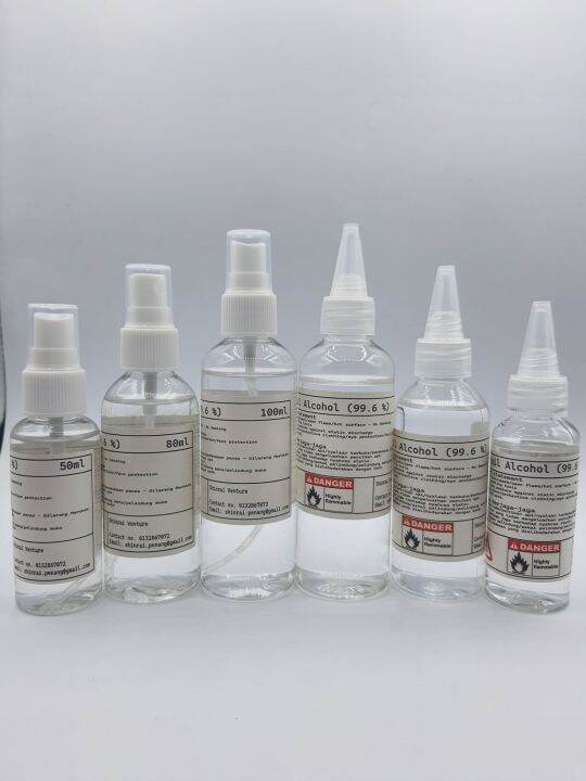 Isopropyl Alcohol (IPA) 99.6% Transparent Spray/Squeeze bottle 100ml ...