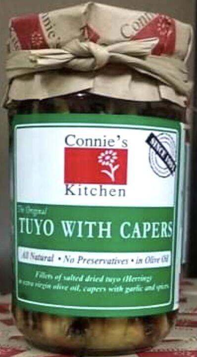 Connie’s Kitchen Tuyo with Capers in Olive Oil 235g | Lazada PH