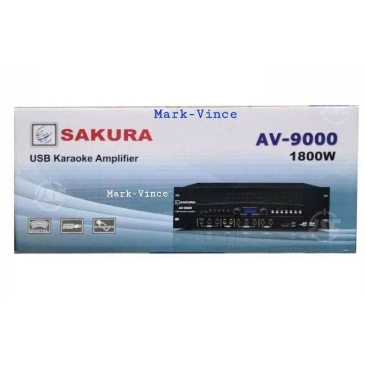 Sakura AV-9000 USB Karaoke Amplifier..... | Lazada PH