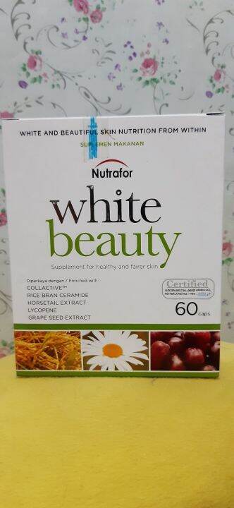 Nutrafor white beauty isi 30 dan 60 | suplemen untuk kulit | Lazada ...