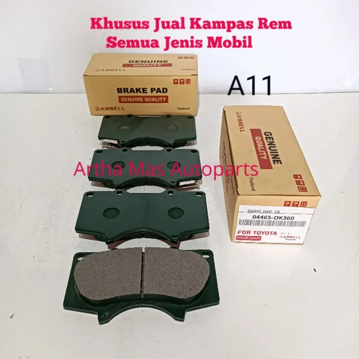 KAMPAS REM DEPAN HILUX DOUBLE CABIN NEW REVO 2.4CC. BRAKE PAD HILUX ...
