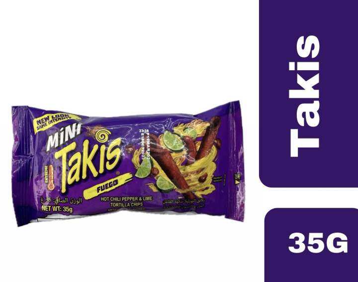 Takis Fuego Hot Chili Pepper & Lime 35g++ ตากิส รสเผ็ดและมะนาว 35 กรัม ...
