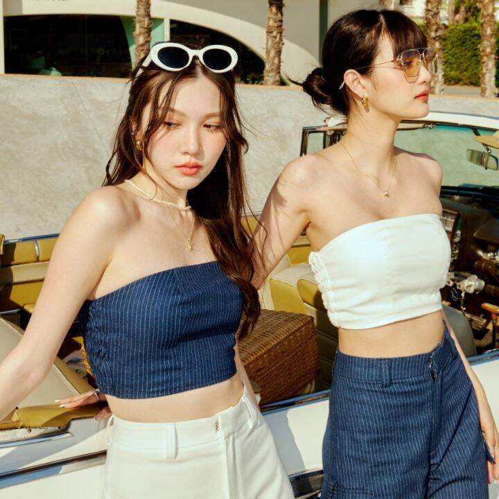 LAMUNE.STUDIO เสื้อเกาะอก รุ่น #vida top | Lazada.co.th