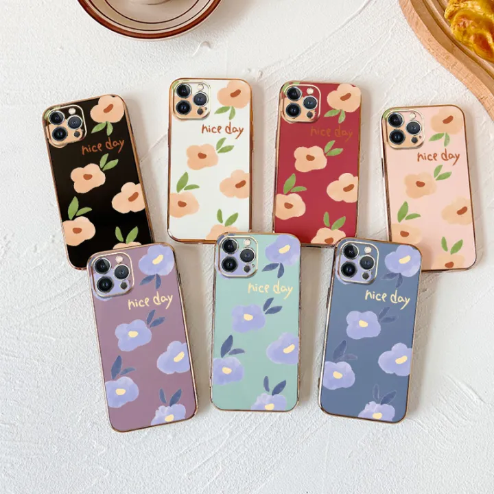 VRQR INS style Phone Case for OPPO A55 4G Small Fresh Flower Pattern ...