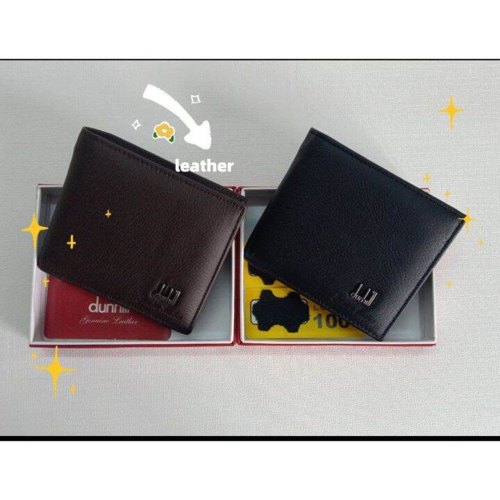 🇲🇾 Leather Wallet Short Wallet Coin zip Genuine Leather Dompet Murah ...