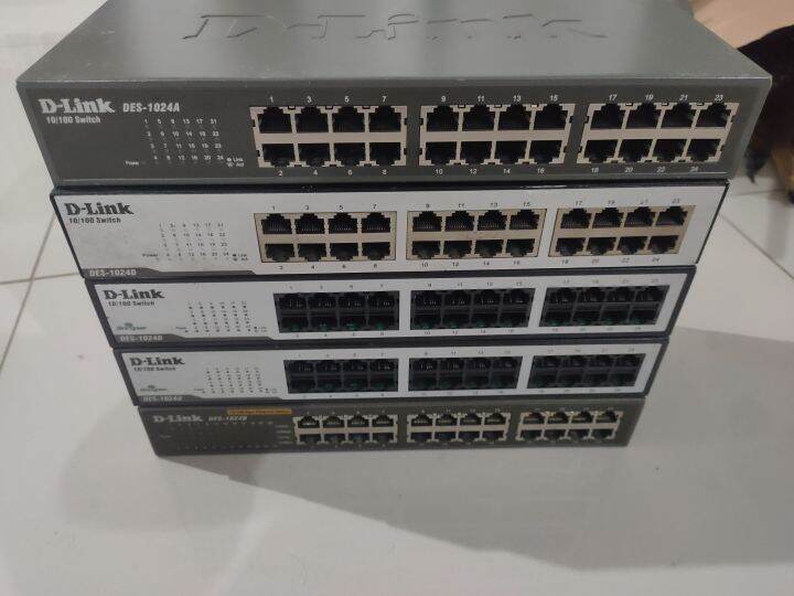 switch hub dlink 24 port material besi bekas | Lazada Indonesia