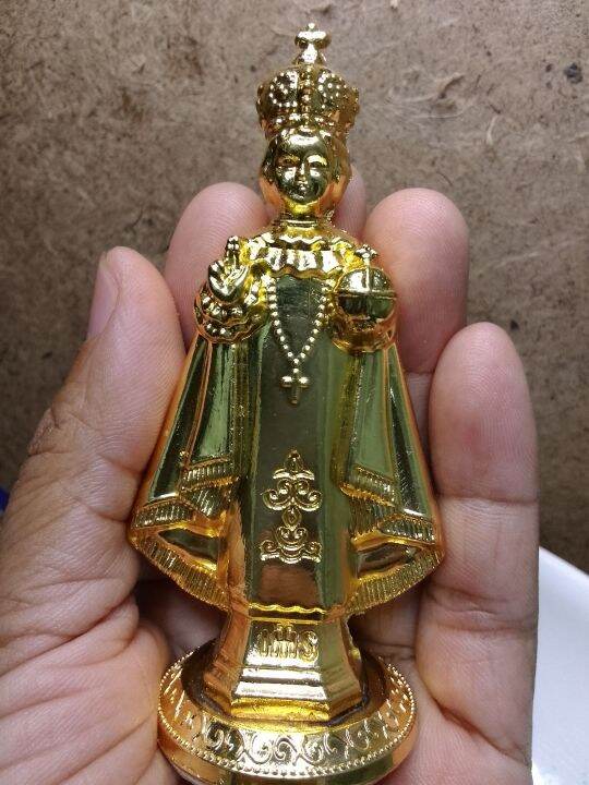 Gold Colored Sto.Niño /Infant Jesus Christ 3.5 Inch | Lazada PH