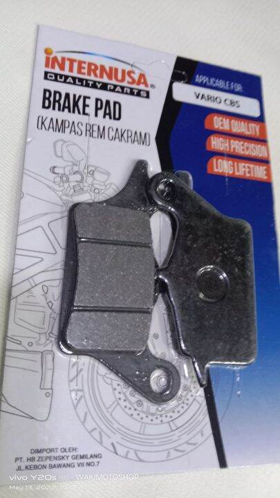 Brake Pad Click125 V1/ Click150 Scooter | Lazada PH