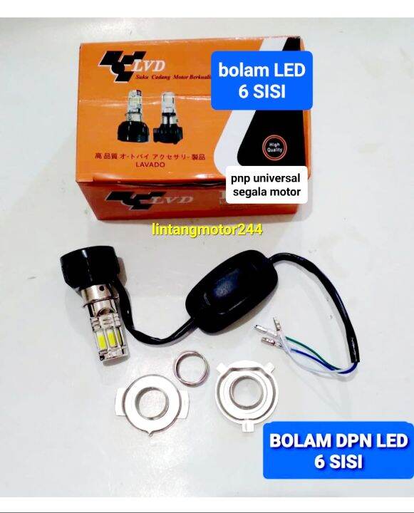 BOLAM LED 3 SISI LVD AC/DC SUPER TERANG PAKAI KIPAS PENDINGIN | Lazada ...