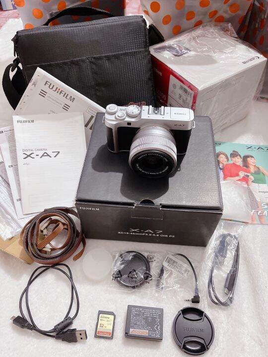 Fuji xa7 สีดำเงินSilver ครบกล่อง เมนูภาษาไทย จอสัมผัส รุ่นใหม่ ใช้งาน ...