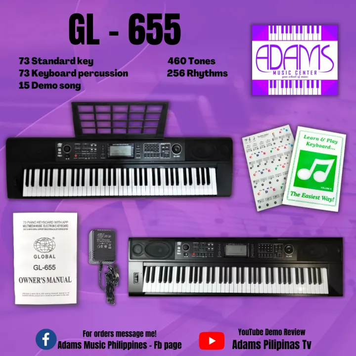 GL-655 Keyboard Piano complete set | Lazada PH