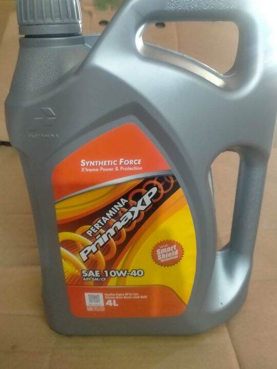 Oli Pertamina Prima XP SAE 10W-40 API SM 4 Liter. | Lazada Indonesia