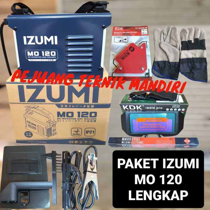 MESIN LAS INVERTER IZUMI MO 120 / TRAFO LAS INVERTER IZUMI MO MMA 120 A | Lazada Indonesia