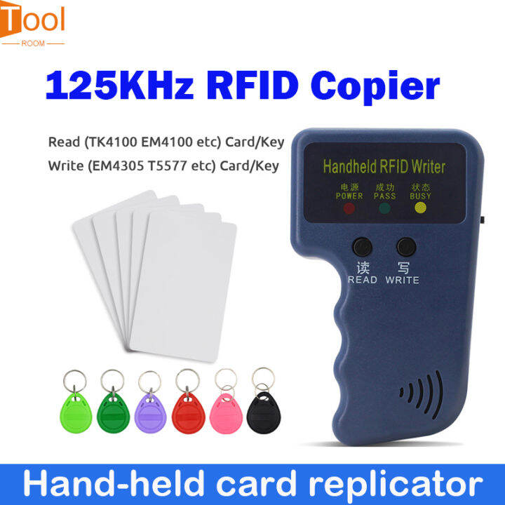 Handheld 125KHz EM4100 RFID Copier Writer Duplicator Programmer Reader ...