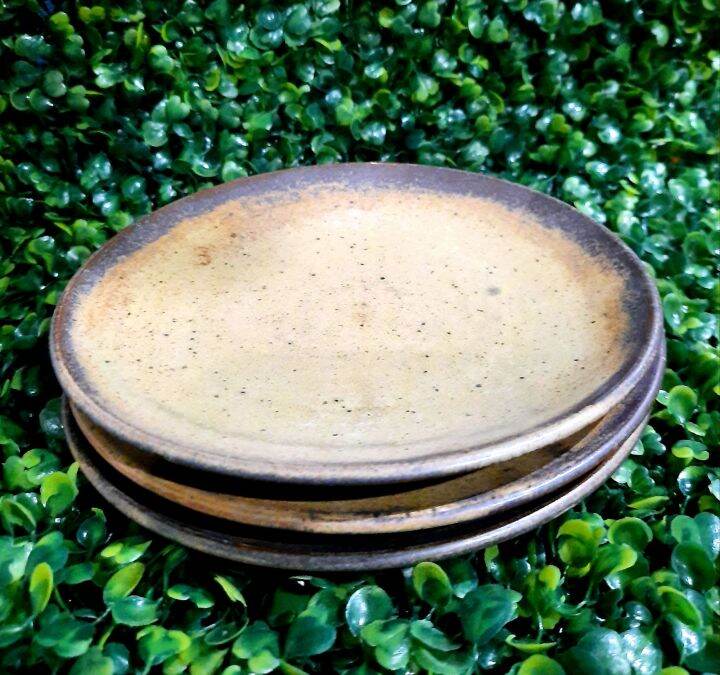 STONEWARE RUSTIC PLATES, HANDMADE 15-22 cm Diameter; QUALITY ASSURED ...