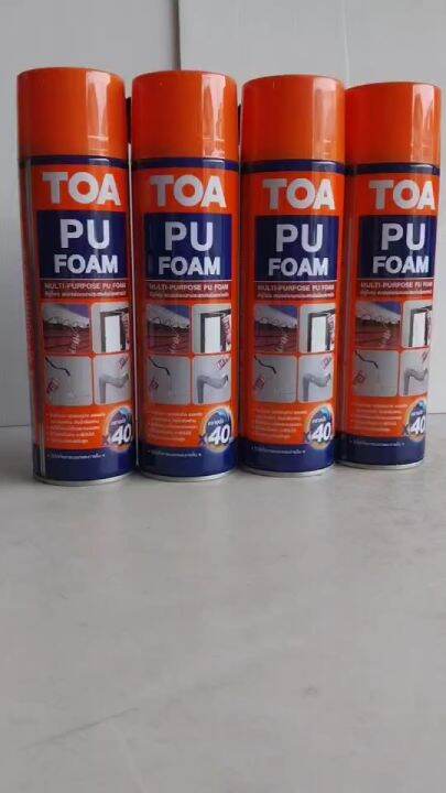 TOA PU FOAM พียูโฟม ใหม่ล่าสุด โฟมอุดรอยรั่วอเนกประสงค์ชนิดขยายตัว ...