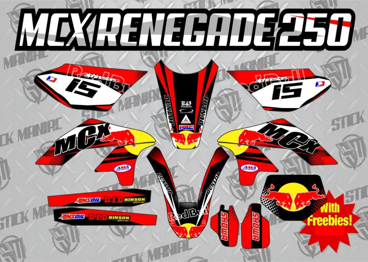 mcx renegade 250 decals sticker | Lazada PH