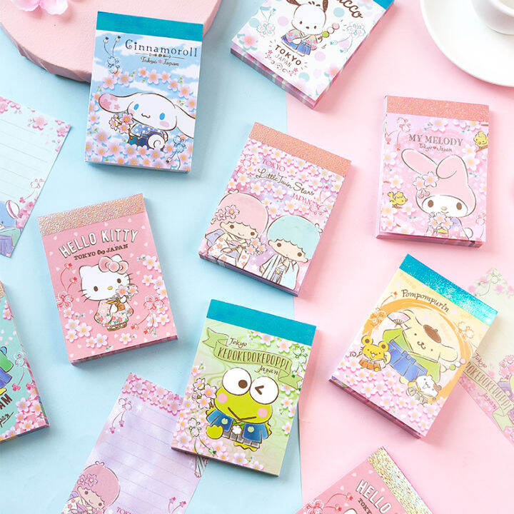 Japanese Style Sakura Season Cartoon Mini Notepad Cute Portable ...