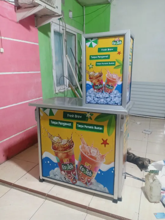 Meja Booth Es Teh kotak | Lazada Indonesia