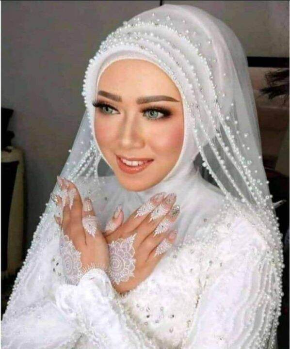 Slayer pengantin/veil pengantin/slayer akad/slayer wedding/slayer pesta ...