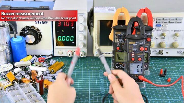 ST184 เครื่องวัดกระแสไฟฟ้าแบบคลิปดิจิตอลมัลติมิเตอร์ True RMS แบบไฟฟ้า ...