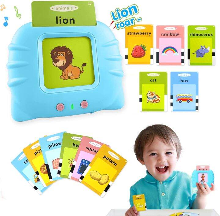 English Card Reader Early Education device Double Sided Cards Machine ...