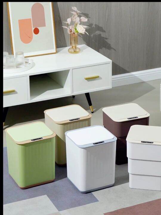 18L Smart Automatic Sensor Trash Can Touchless Rechargeable Dustbin ...