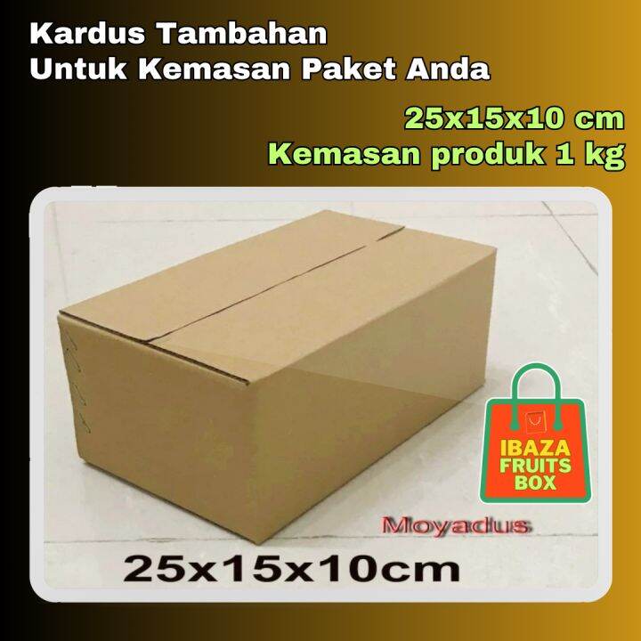 Kardus Kemasan Opsional 20/25x15x10 cm Untuk Paket Produk 1 kg | Lazada ...