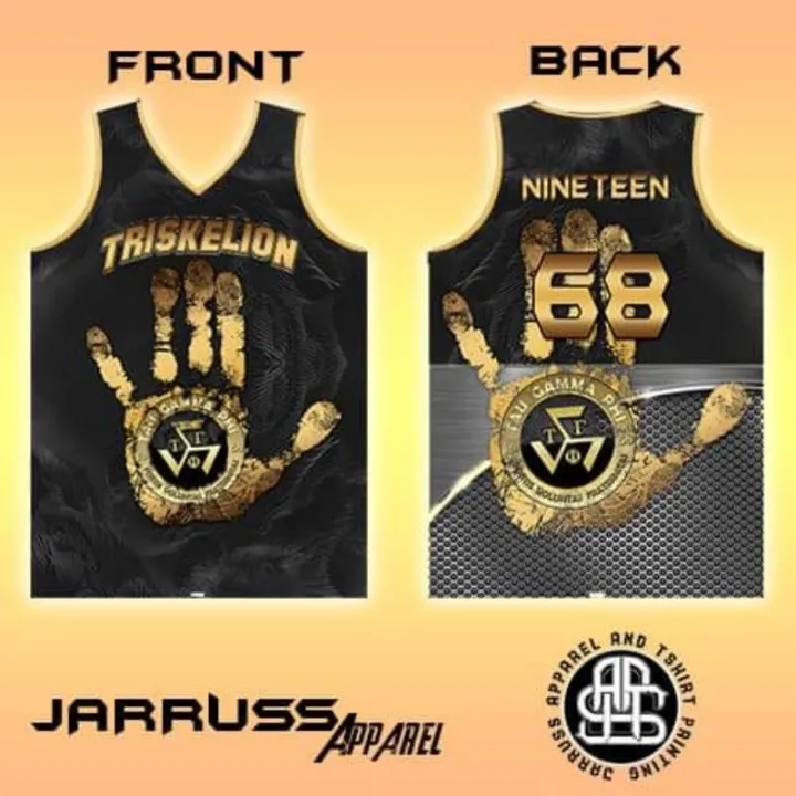 triskelion/tau gamma phi frat shirth jersey, microcool two way drifit ...