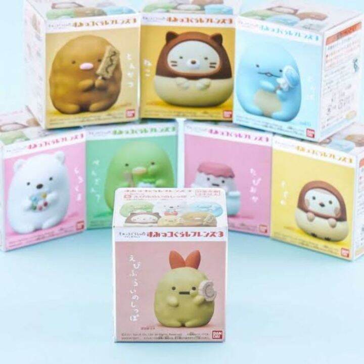 ของแท้ Sumikko Gurashi Friends 3 (Bandai) ซุมิกโกะ ซูมิกโกะ Soft Vinyl ...