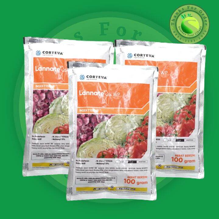 INSEKTISIDA LANNATE CORTEVA 25 WP 100 GRAM PEMBASMI HAMA ULAT | Lazada ...